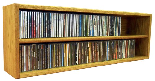 The Wood Shed Solid Oak Cd Storage Cabinet Dark | Desertcart INDIA