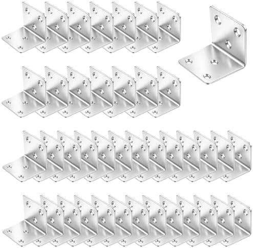 Amazon.com: 40Pcs Stainless Steel Angle Bracket, 2"X2"X2" Heavy Duty L ...