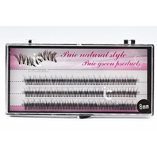 Amazon.com: ICYCHEER 8/9/10/11/12mm Handmade Natural Long Eyelashes ...