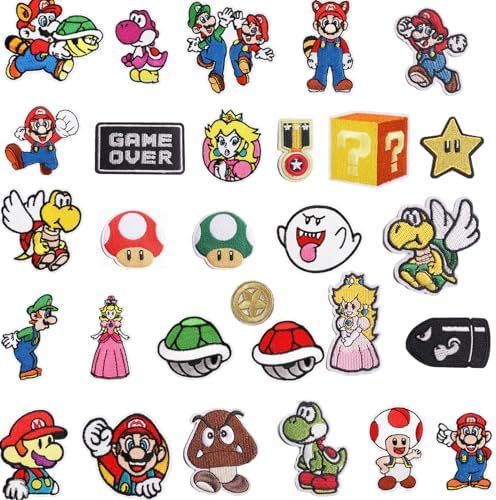 Amazon.com: Mario and Luigi lron on Patches, Morale Patches for ...