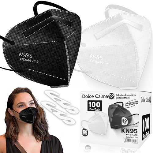 KN95 Face Mask – 100 Pack – 5-Ply Masks for Men and Women – Breathable ...