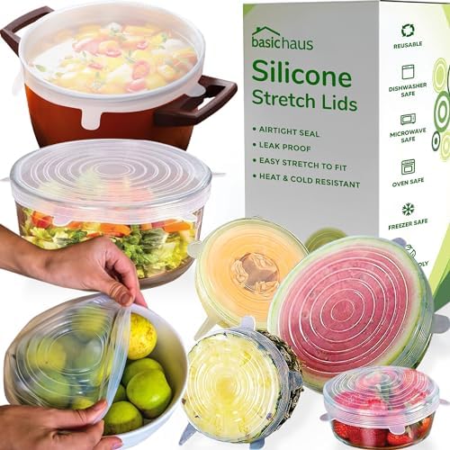 Amazon.com: W&P Reusable Silicone Stretch Lid, Set of 6 Circular Lids ...