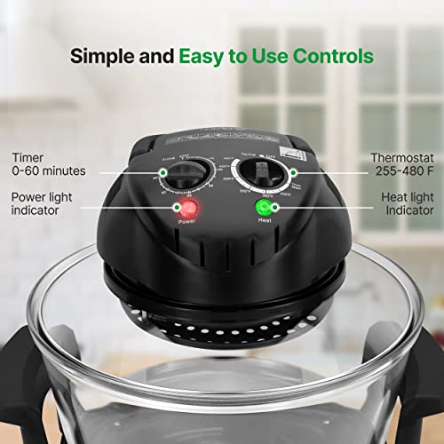 Snapklik.com : Nutrichef 18 Quart Convection Countertop Air Fryer - See ...