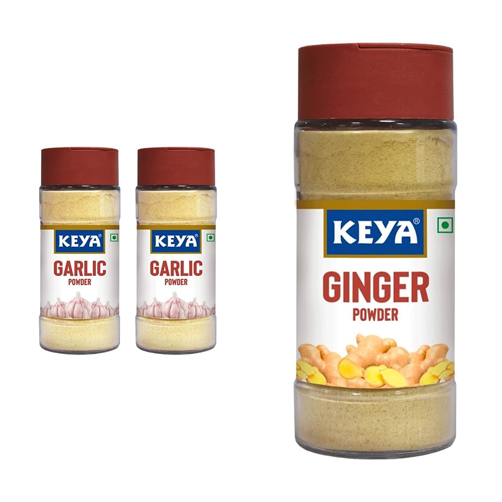 Keya Garlic Powder 55gm, Ready to Use, Instant Garlic Flavour, Additive ...