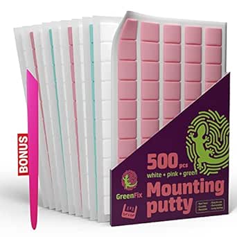 Amazon.com: GreenFix Mounting Putty Removable - 500PCs Sticky Tack for ...