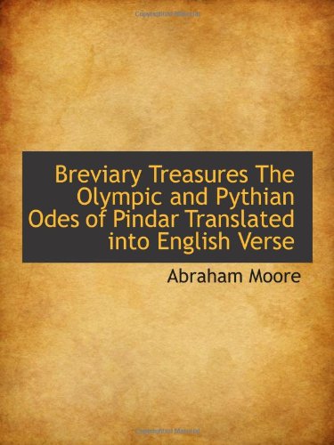Amazon.com: Breviary Treasures The Olympic and Pythian Odes of Pindar ...