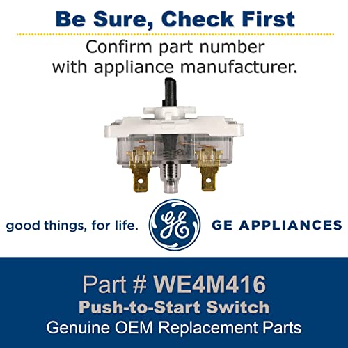 Snapklik.com : GE WE4M416 Genuine OEM Push-to-Start Switch For GE Dryer