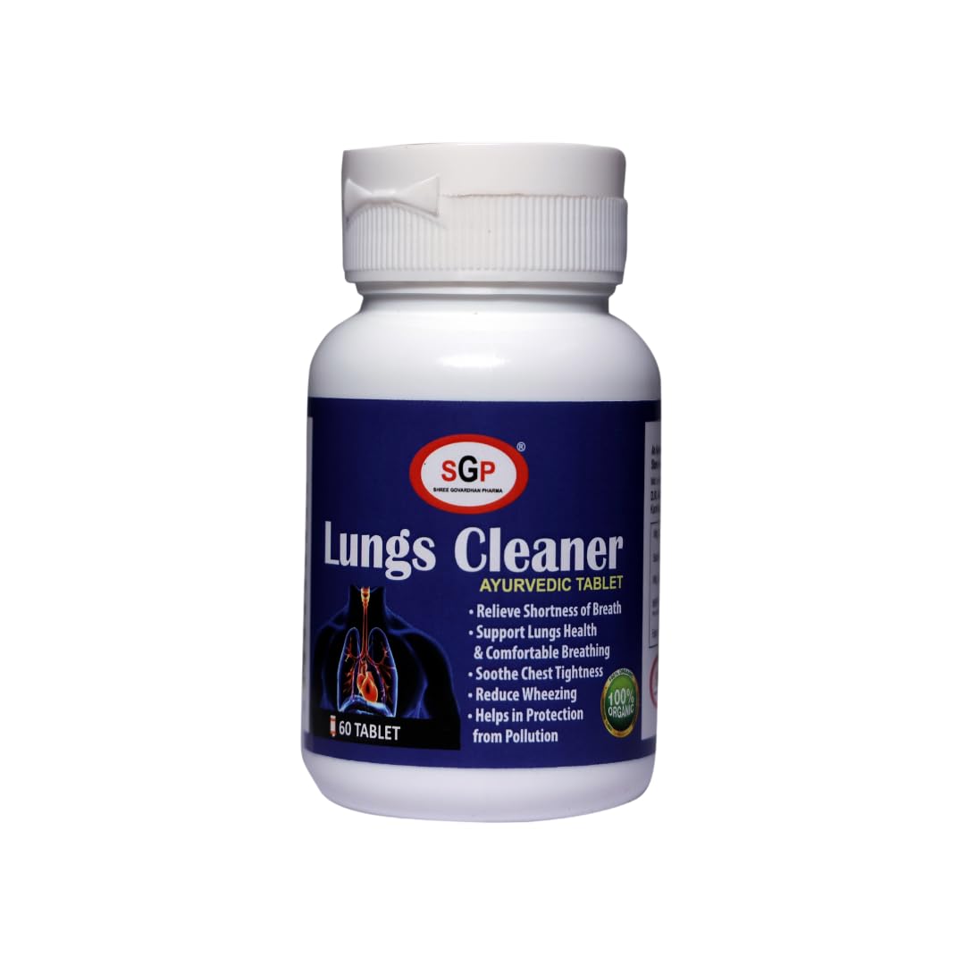 Ayurvedic Lungs Cleaner Tablet for Men and Women | Lung Detox ...