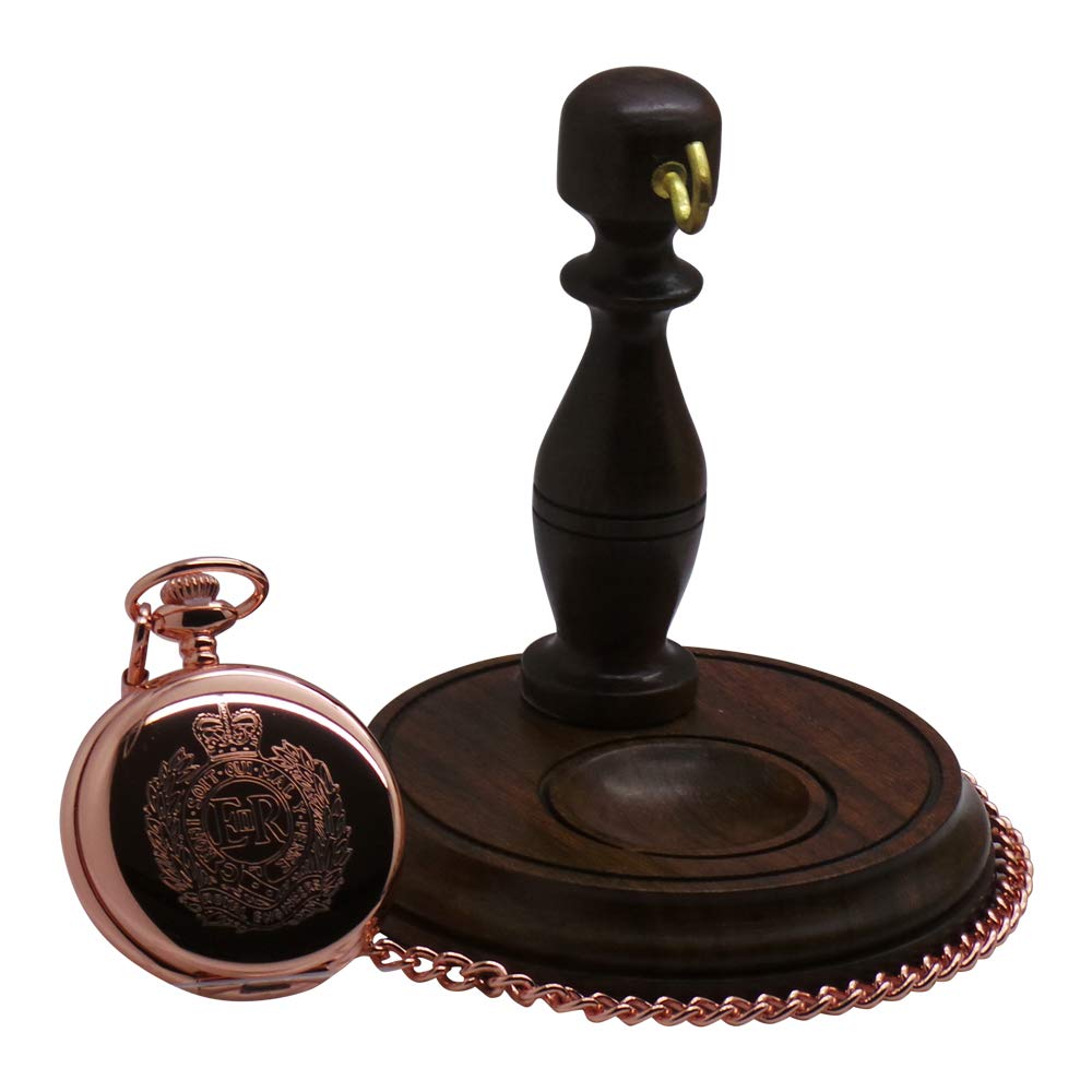 Royal Engineers Pocket Watch Military British Army Badge Crest Rose ...