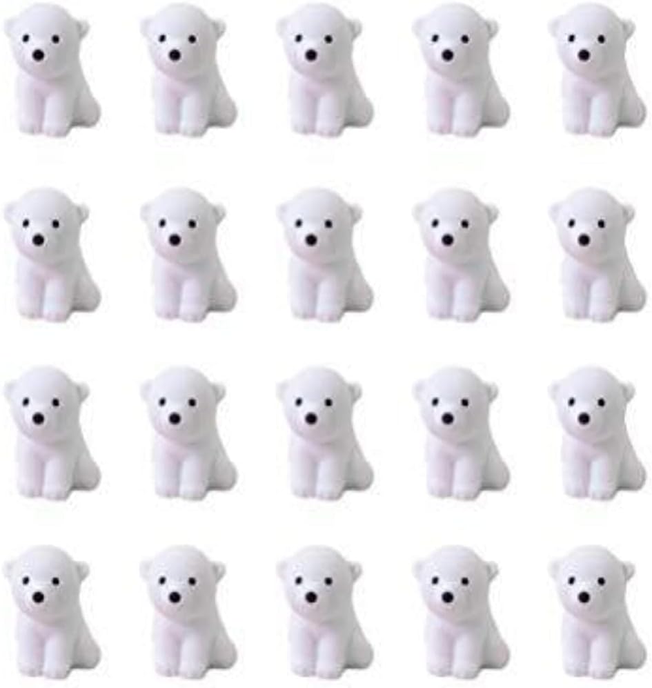Amazon.com: Cute Mini Polar Bear Erasers by Fun Express - Variety of ...