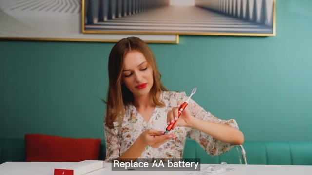 How to replace the battery of the sonic electric toothbrush?
