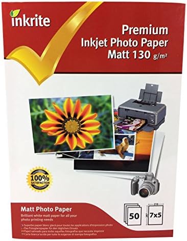 Inkrite PhotoPlus Premium Paper Matt 120gsm A4, 100 Sheets (Pack of 1 ...