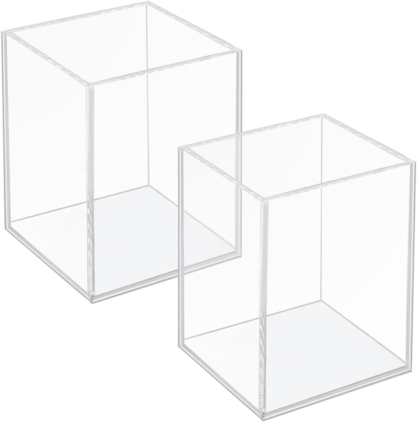 Amazon.com: 4 PCS Acrylic Pen Holder, Clear Pen Holder For Desk, Makeup ...