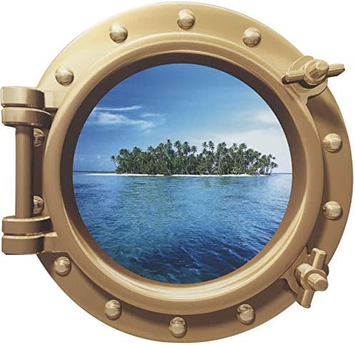 Amazon.com: Cruise On Porthole Wall Sticker, Nautical Peel & Stick ...