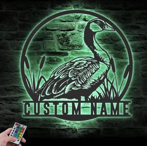 Amazon.com: CALCCI Custom Text Metal Sign - Custom Goose Farmhouse ...