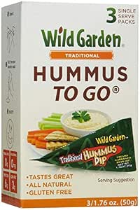 Amazon.com: Wild Garden Hummus To Go Packs - Traditional - 1.76 oz ...