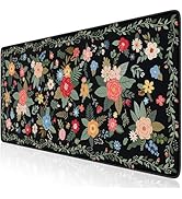 Amazon.com: HAOCOO Desk Matt for Desktop,Cute Mouse Pad, Floral Desk ...