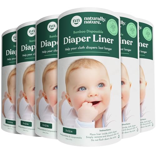 Naturally Nature Disposable Cloth Diaper Liners, Unscented, Fragrance ...