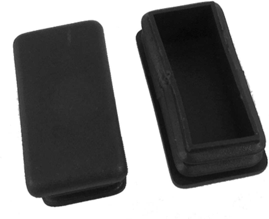 Amazon.com: uxcell Plastic Rectangle Caps Blanking End Tubing Tube ...