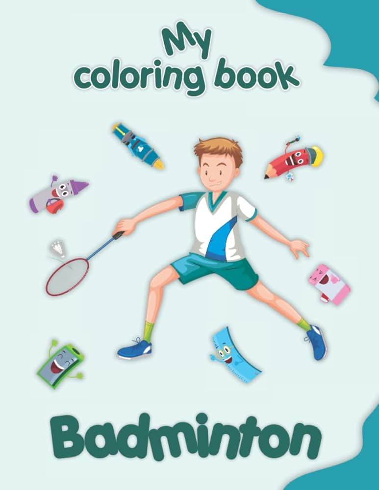 badminton coloring pages