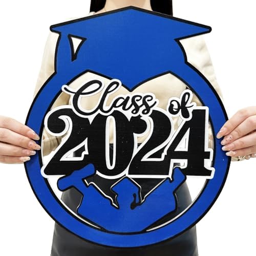 Amazon.com: 2024 Blue Graduation Decorations Congrats Grad Class of ...