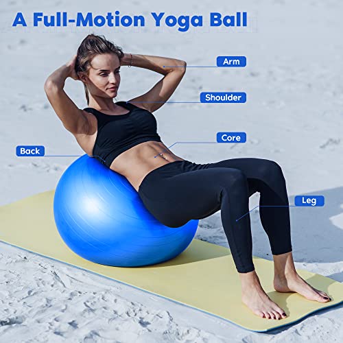 Snapklik.com : 24 Anti-Burst Yoga Ball, Stability Ball For Labor And ...