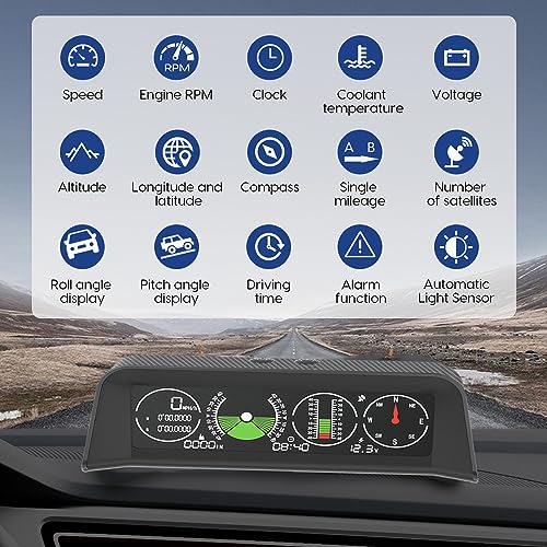 Snapklik.com : Car Inclinometer Level Tilt Gauge Digital Inclinometer ...