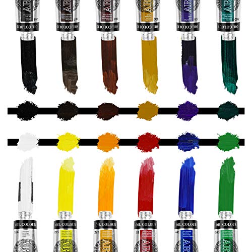Snapklik.com : Artist Oil Paint Set - 12 Color /1.35 Oz Large Tubes ...