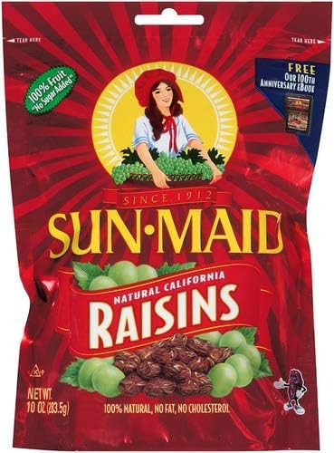 Amazon.com: Sun-Maid Raisins Canister 20 Oz (Pack of 2) : Grocery ...