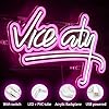 Amazon.com : Vice City Neon Sign Pink Led Sign for Bedroom Wall Decor ...