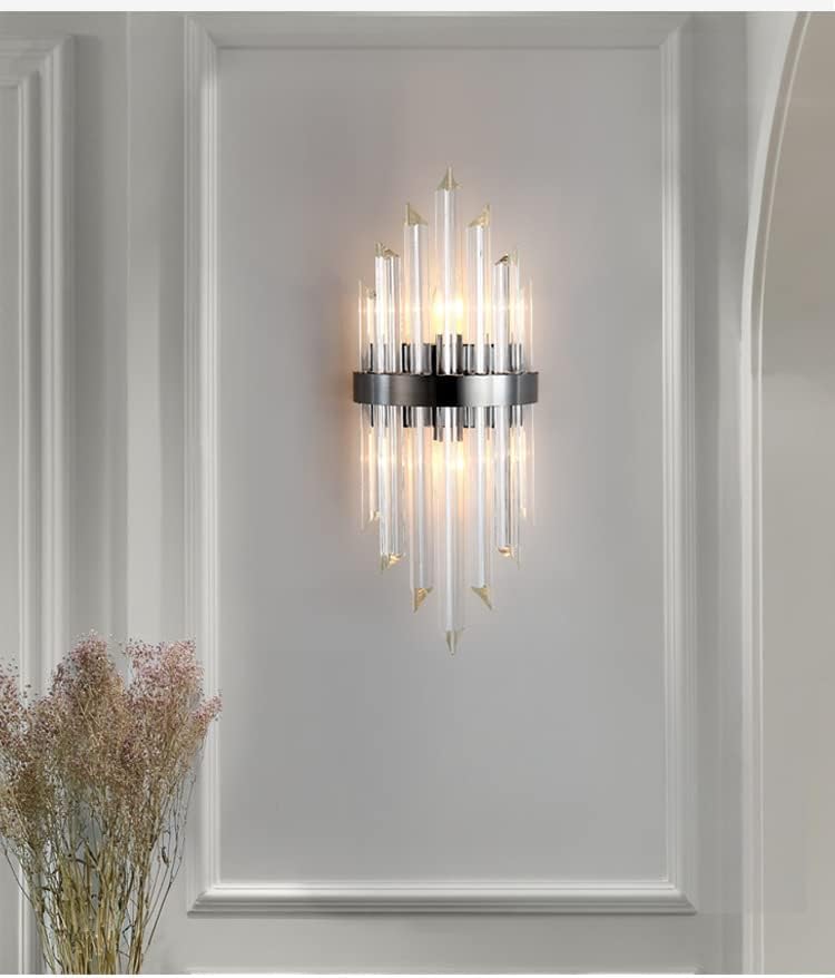 CITRA Led Spike Crystal Black Metal Wall Light for Drawing Room - Warm ...