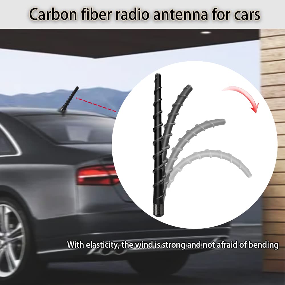 Waterproof Decorative Antenna Mast Car Spiral Antenna, 7 Inch Auto ...