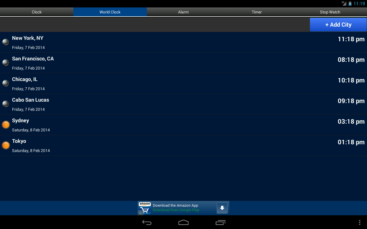 World Clock - App on Amazon Appstore
