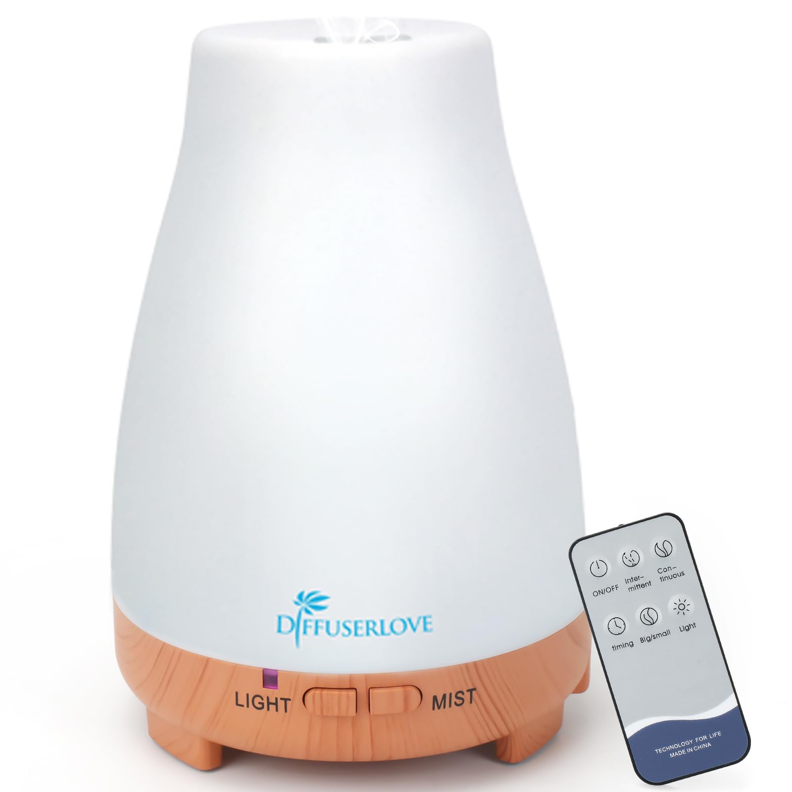 Amazon.com: Diffuserlove Essential Oil Diffusers 200ML Remote Control ...