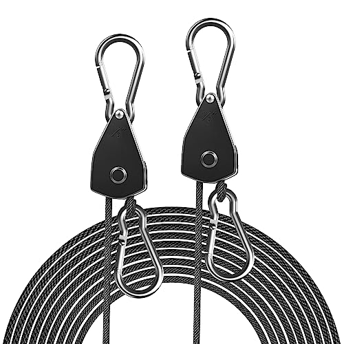 Snapklik.com : STAYGROW 2-Pack 1/8 Adjustable Rope Hanger, Heavy Duty ...