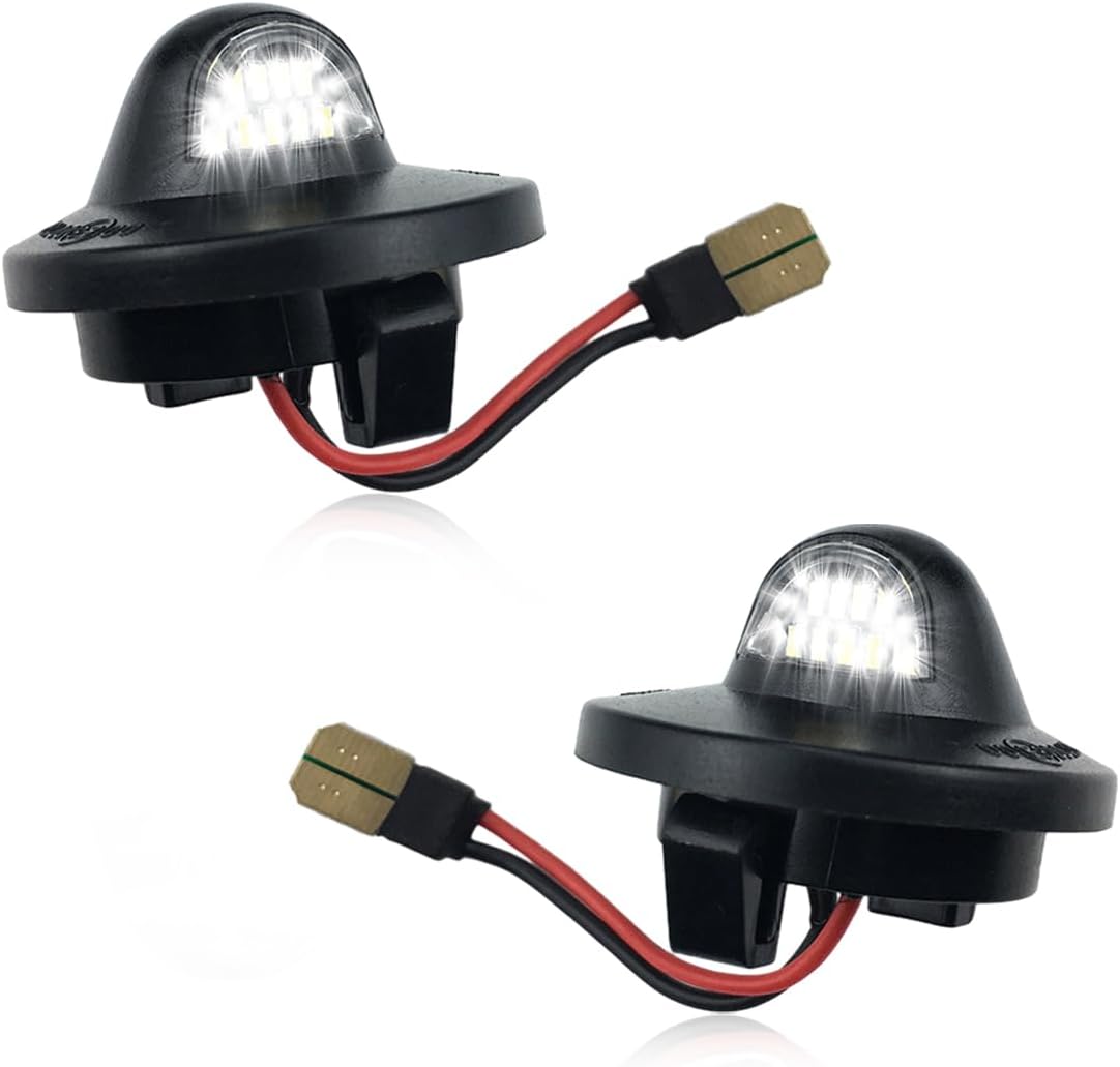 Amazon.com: HZEL 2PCS Car LED License Plate Light, 6000K Bright Vehicle ...