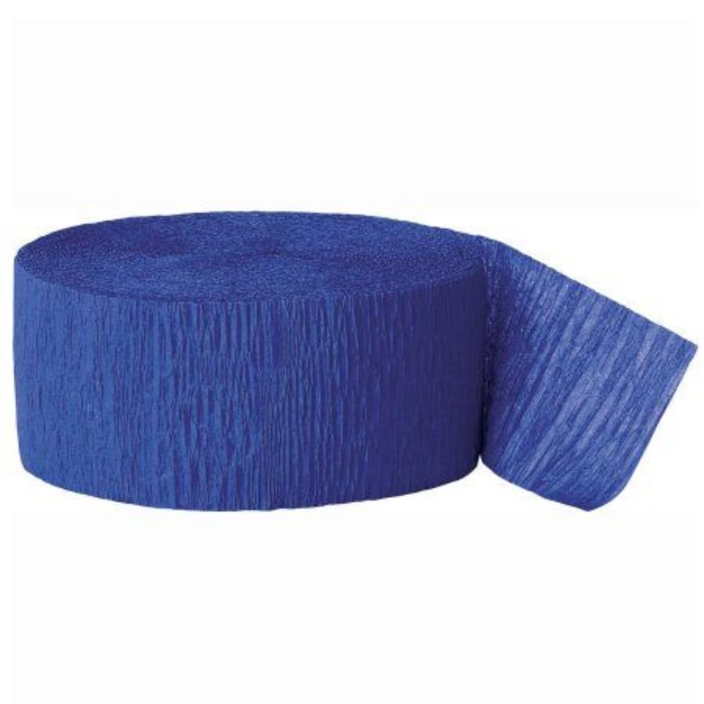 Amazon.com: Bright Royal Blue Crepe Paper Roll - 81' (1 Count) - Great ...