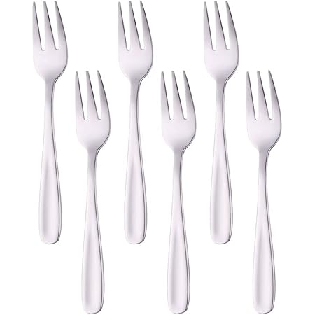 CAMRI Cake Forks - Mini Fork for Dessert, Pastry, Fruit & Salad ...