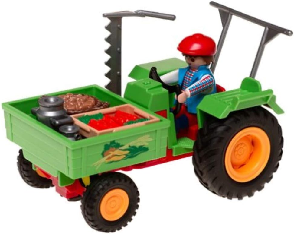 Amazon.com: Playmobil 3074 Harvest Tractor : Toys & Games