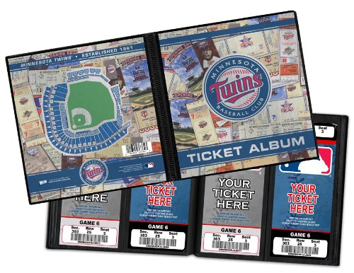 Minnesota Twins Ticket Album, Holds 64 Tickets : Amazon.in: Sports ...