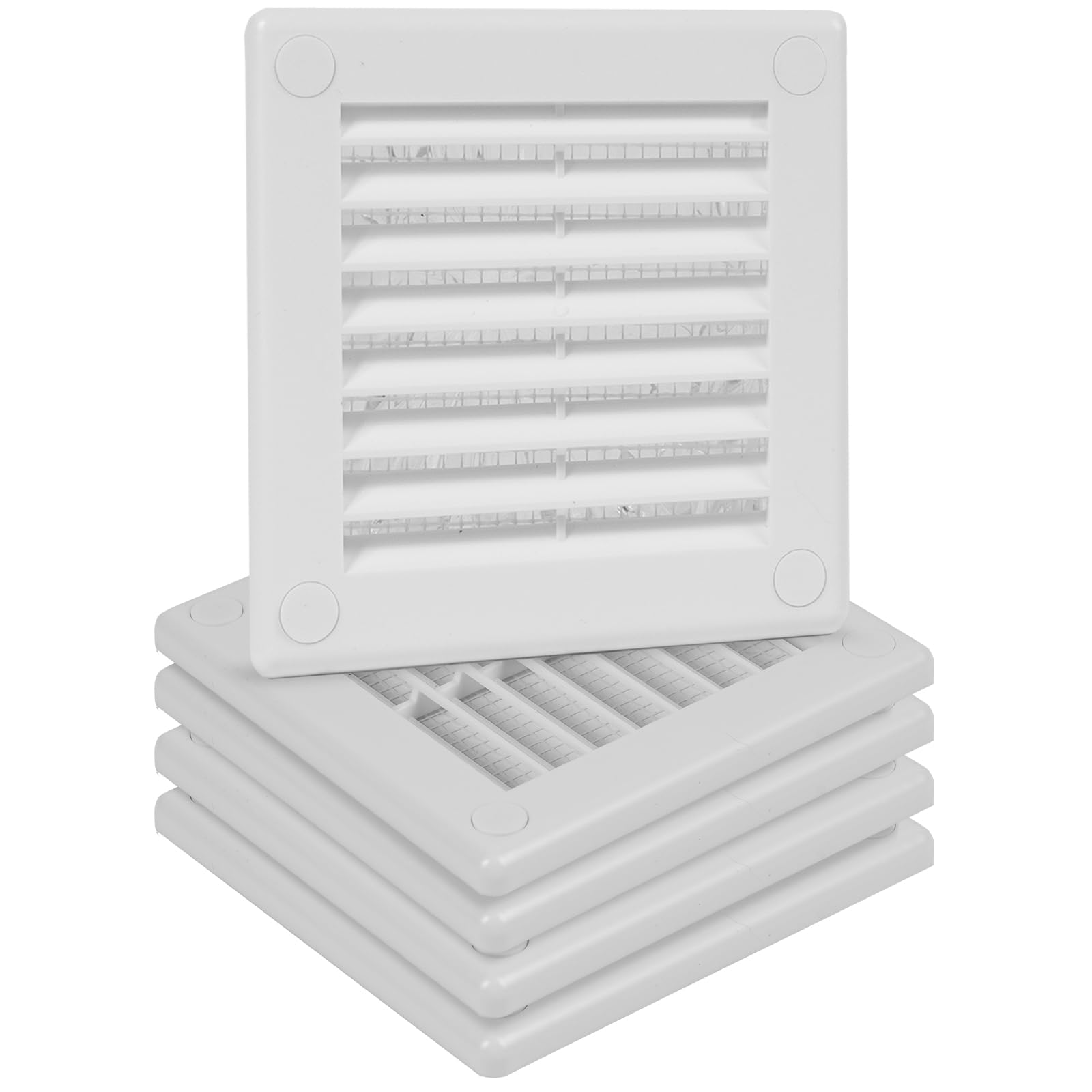 HVAC OV 5pack 3" x 3" Inch White Plastic Square Vent Cover - HVAC Air ...