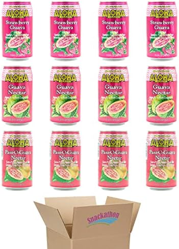 Amazon.com : Aloha Maid Drinks, Guava Variety, 4 Cans per Flavor, Total ...