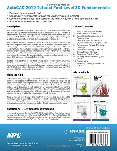 AutoCAD 2019 Tutorial First Level 2D Fundamentals - Want It All