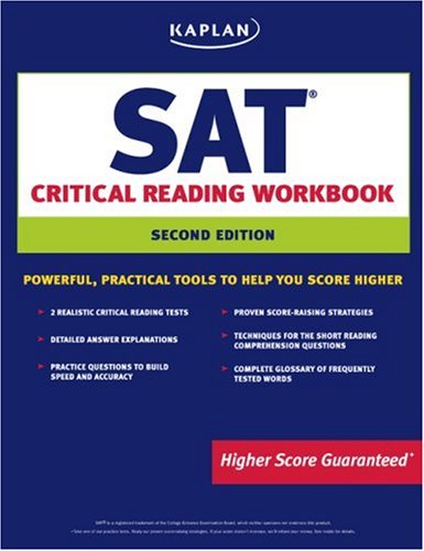 Amazon.com: Kaplan SAT Critical Reading Workbook Second Edition (Kaplan ...