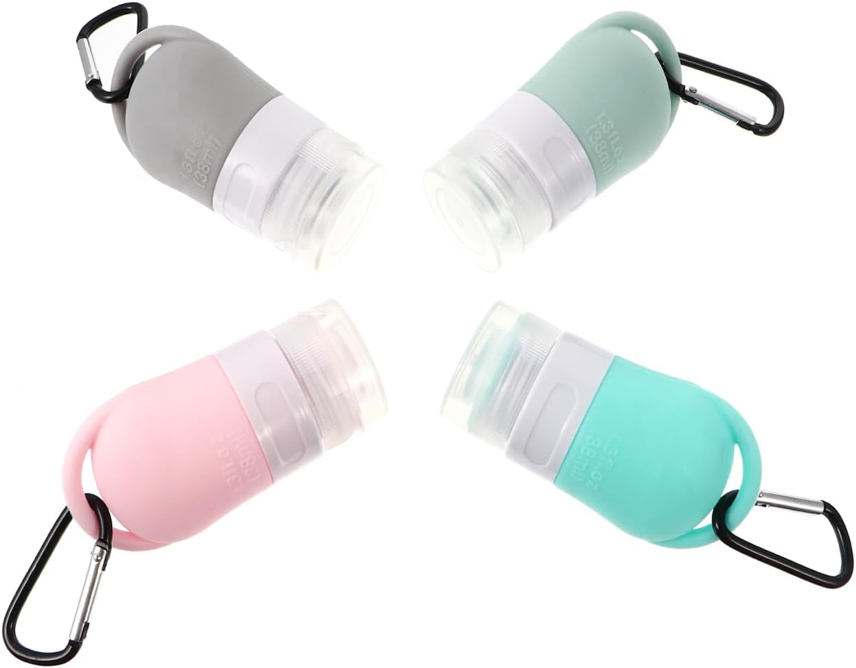 Amazon.com: VINTORKY 4pcs Silicone Storage Bottle Cosmetic Dispensers ...