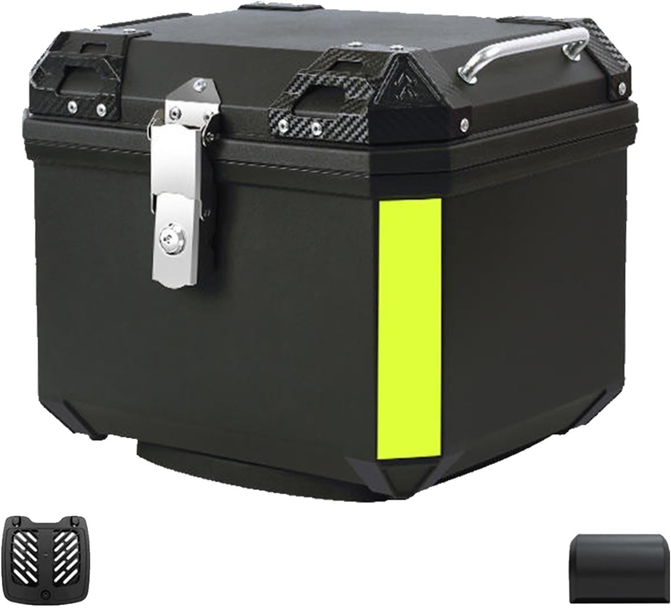 Motorcycle Trunk Rack Bag 45L Black Tail Box, Motorcycle Top Case ...