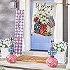 Amazon.com : 4th of July Floral House Flag 28 x 40 Vertical Double ...