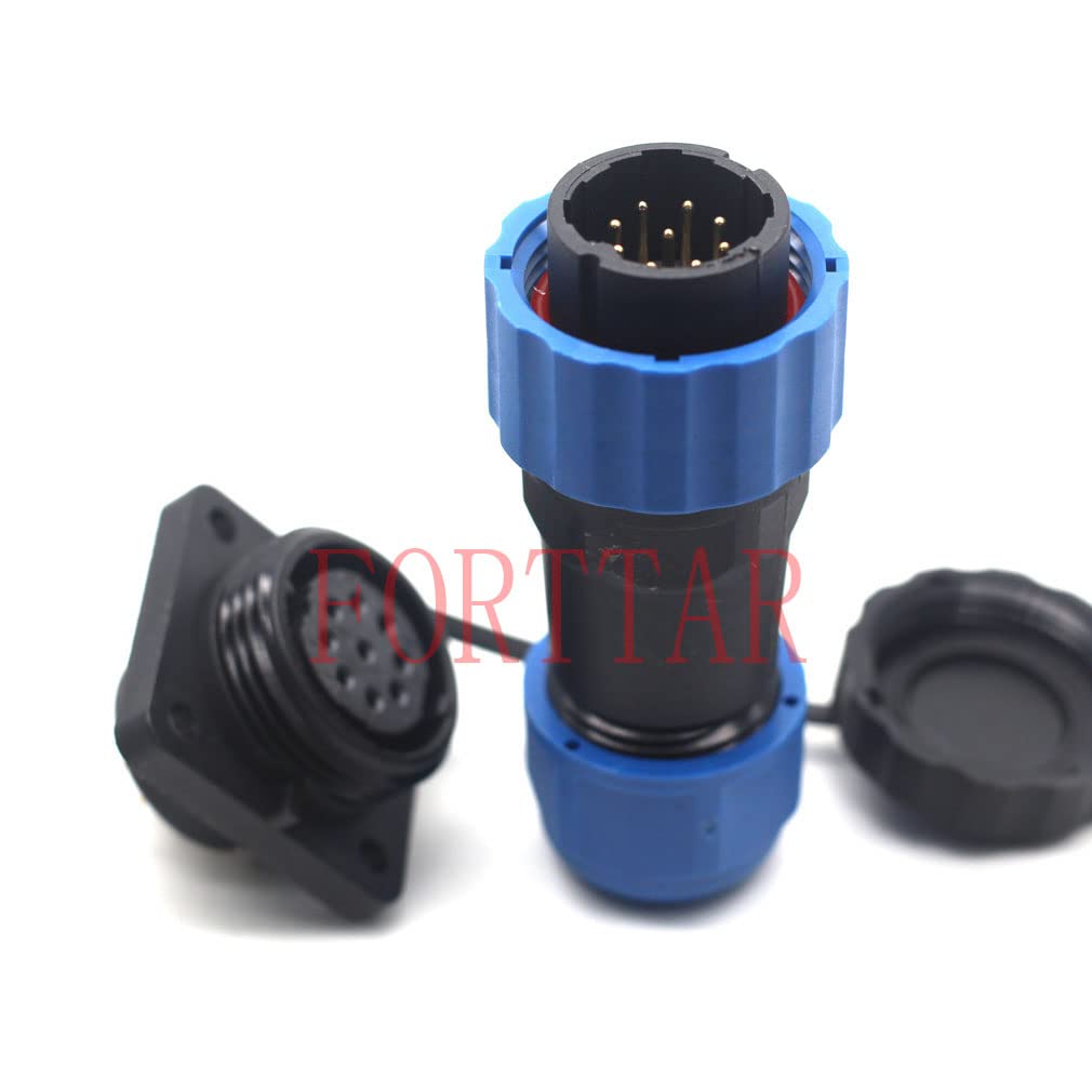 Snapklik.com : FORTTAR SD20 Series 9 Pin Waterproof Connector, 9 Wire ...