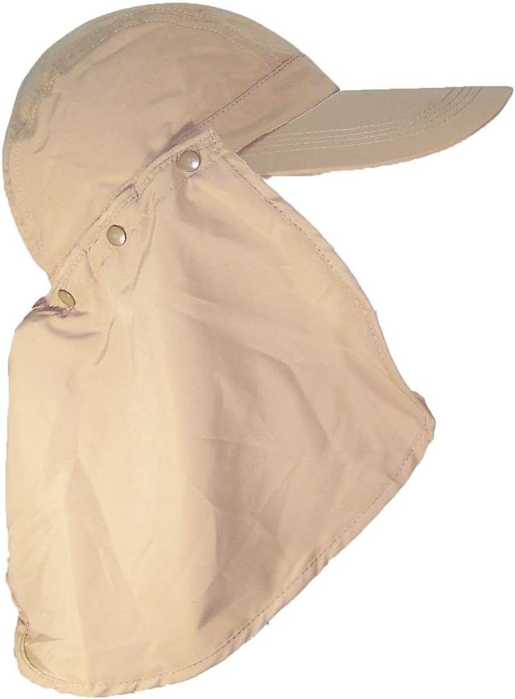 Stone Age Adult Long Billed Adjustable Ballcap W/Detachable Neck Flap ...