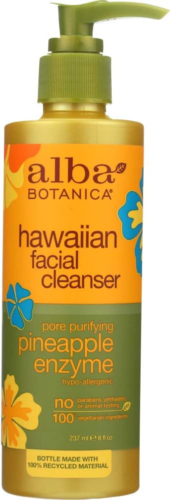 Amazon.com: Alba Botanica Hawaiian Enzyme Face Cleanser, Pineapple, 8 ...